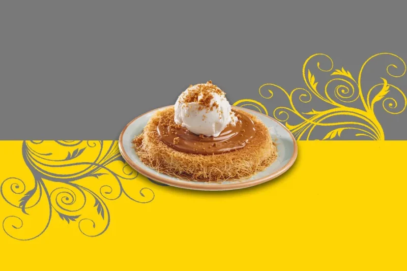 Kunafa with Ice cream – Sarde